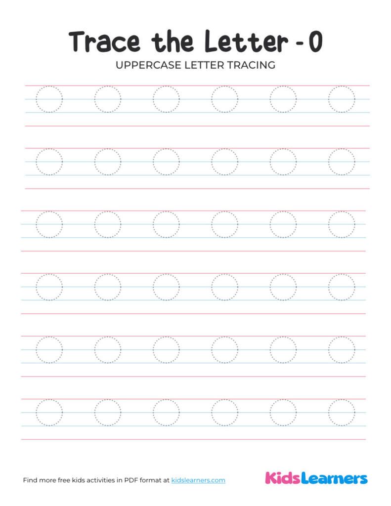 Uppercase Letter O Tracing Worksheet