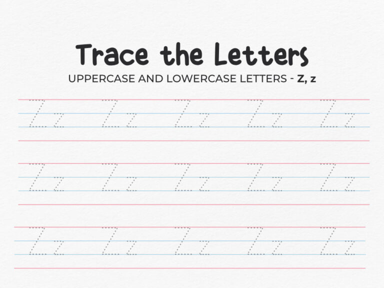 Letter Tracing Worksheets Archives - Kids Learners